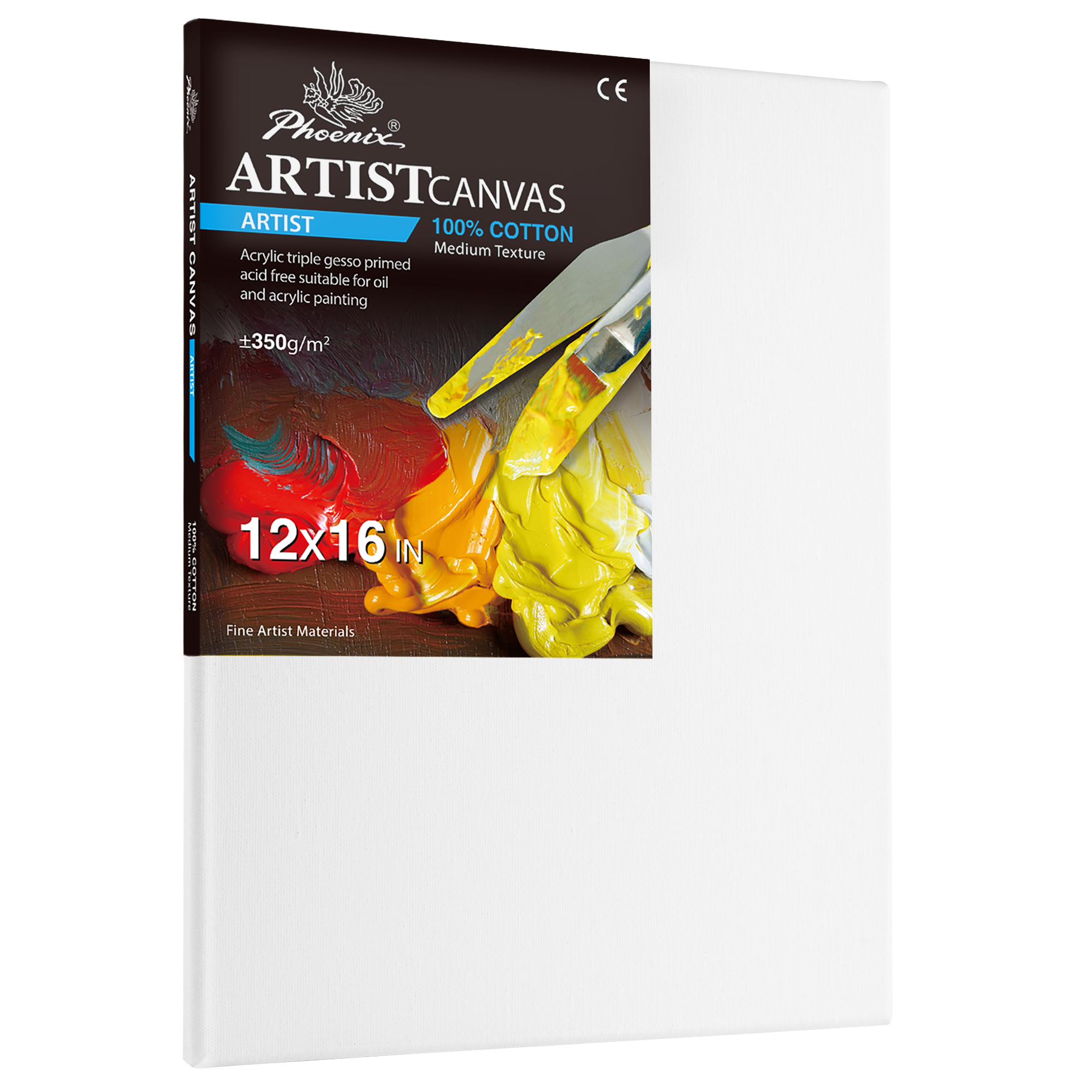 Phoenix Artist Series, 12oz Acrylic Titanium Primed Cotton Canvas±350g ...